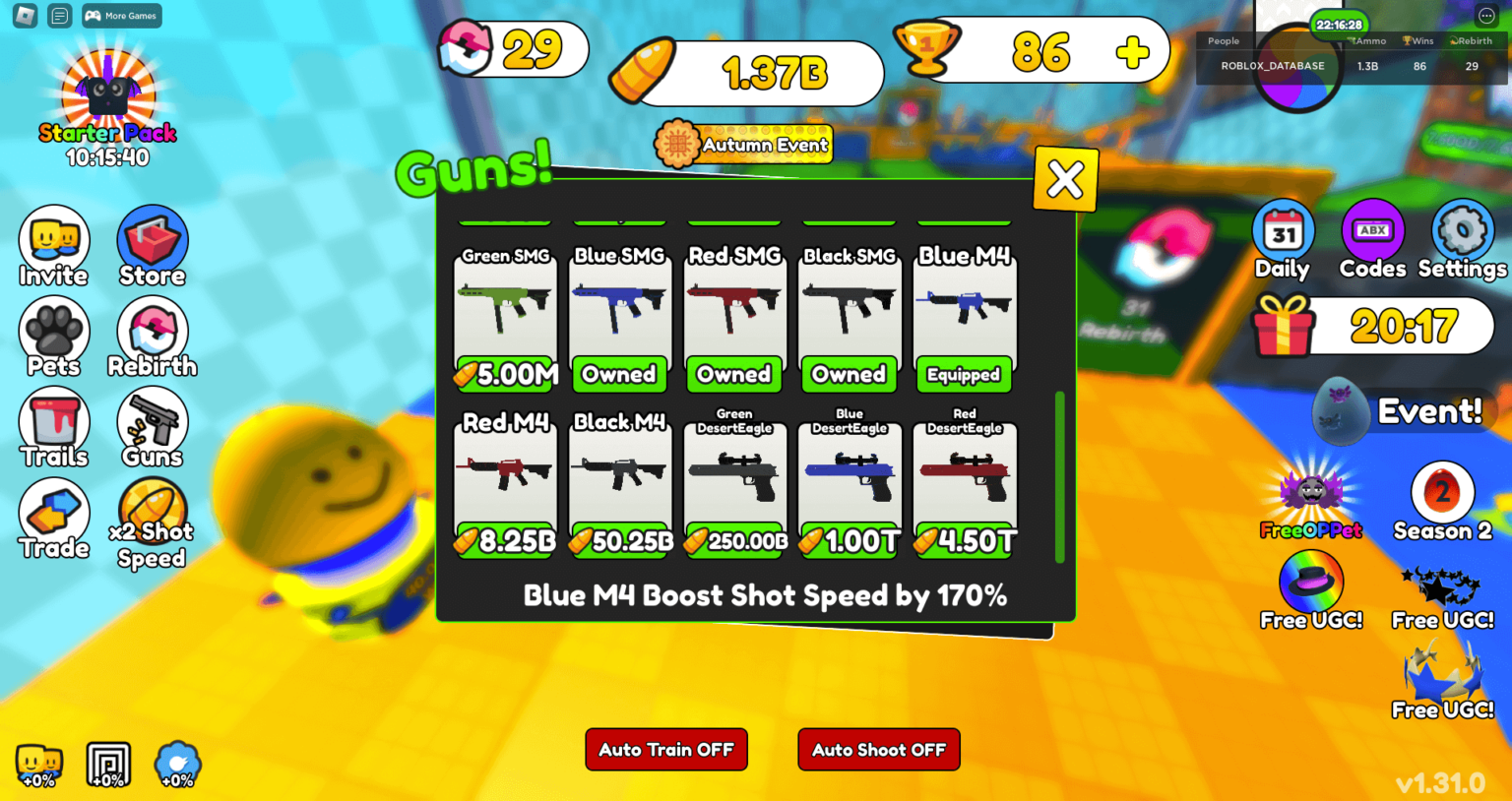 Shoot Wall Simulator Codes August 2025 - Roblox Database