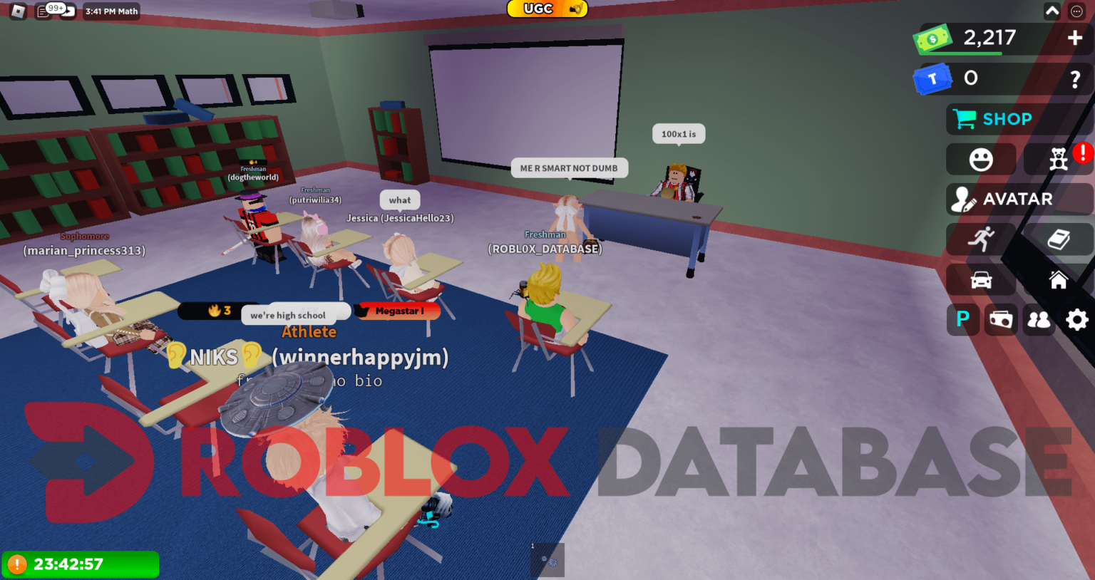 High School Life Codes January 2026 - Roblox Database