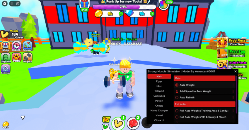 Strong Muscle Simulator Script - September 2025 Roblox Database