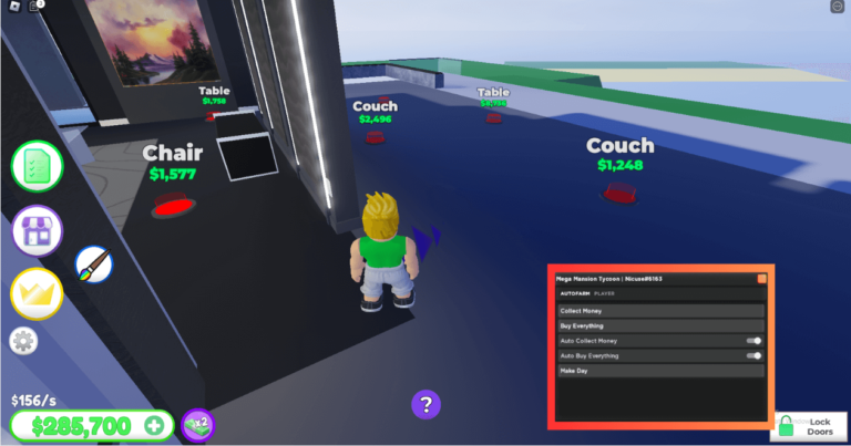 Mega Mansion Tycoon Script - Roblox Database