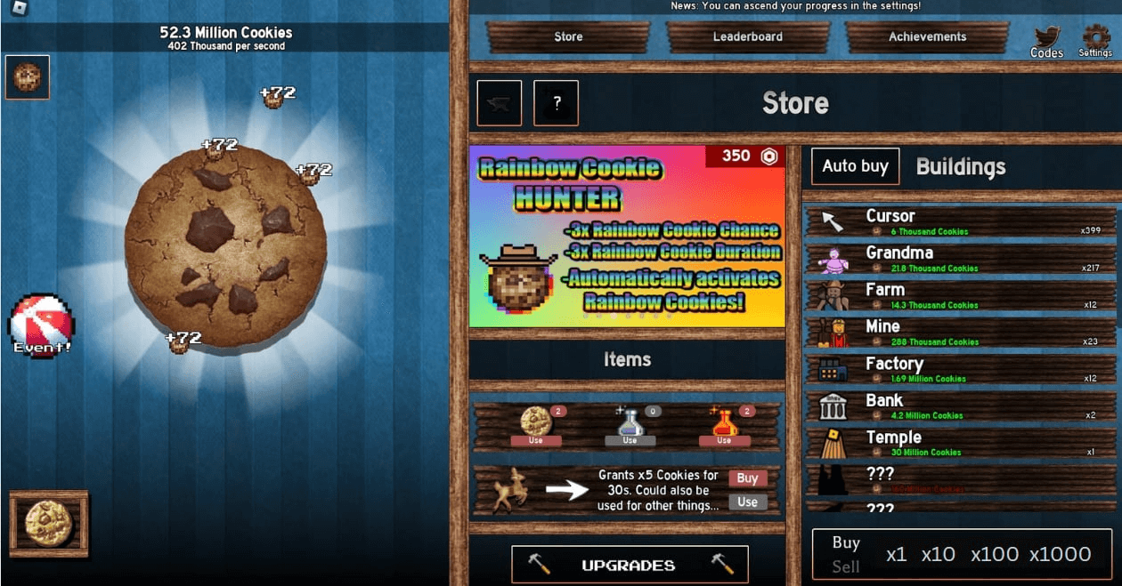 Roblox Cookie Clicker Script - Roblox Database