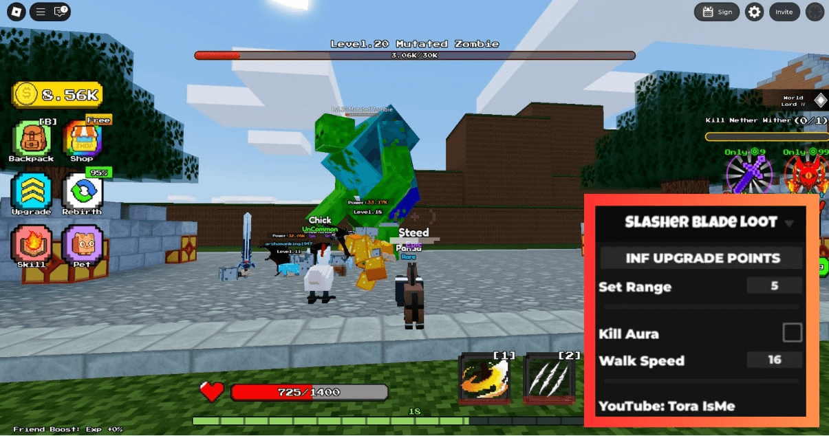 Slasher Blade Loot Script - Roblox Database