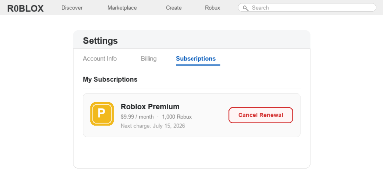 How to Cancel Roblox Premium in 2026 - Roblox Database
